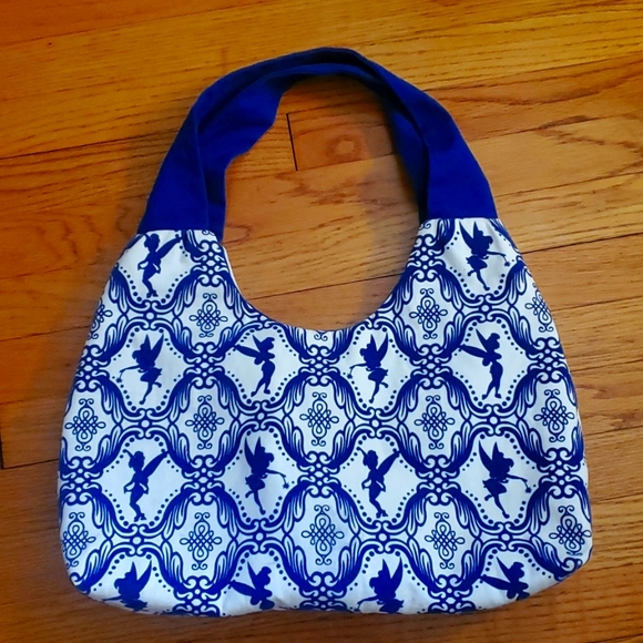 Disney | Bags | Disney Tinkerbell Canvas Velvet Tote Bag | Poshmark
